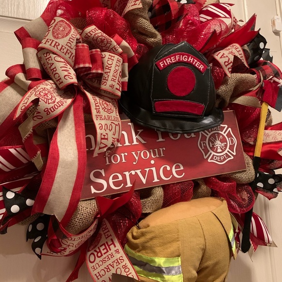 Other | Firefighter Wreath | Poshmark